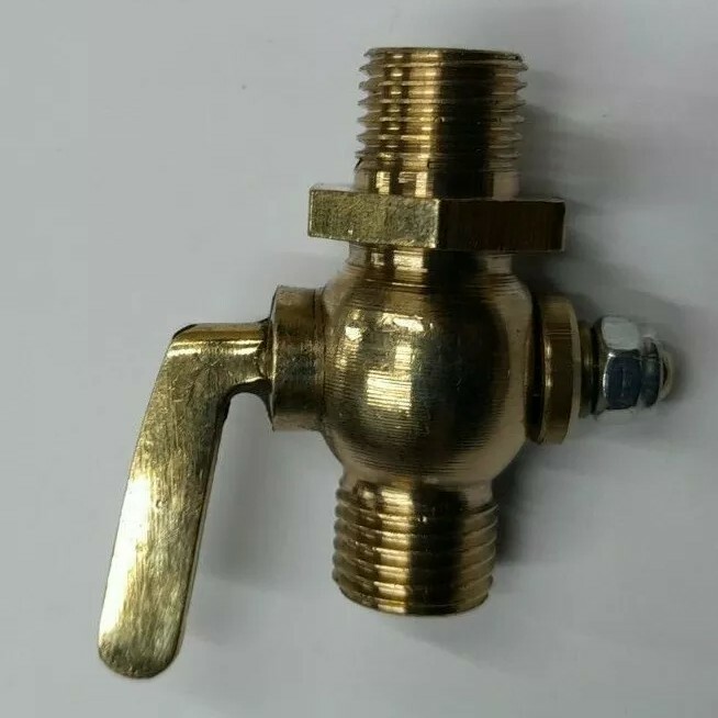 NEW STATIONARY ENGINE BRASS PETROL / DIESEL / FUEL TAP 1/4" BSP 30005 ...