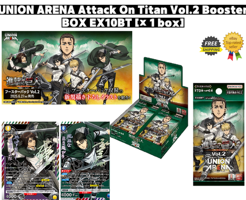 UNION ARENA Attack On Titan Vol.2 Booster BOX EX10BT [× 1 box] | eBay