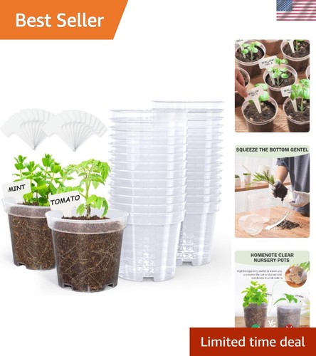 Airy Nursery Pots Set 30-Pack with Moisture Monitoring and Root Health ...