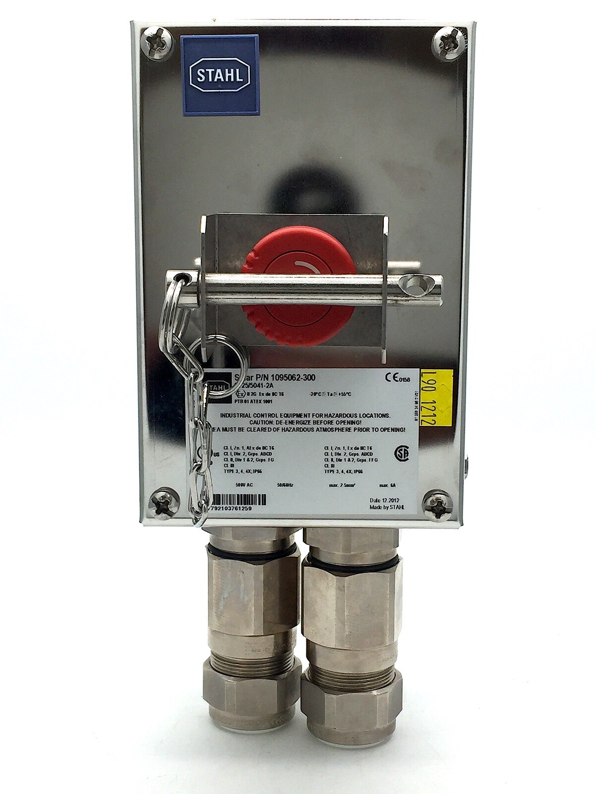 STAHL 8125/5041-2A Lockable Emergency Stop Control Station ATEX ...