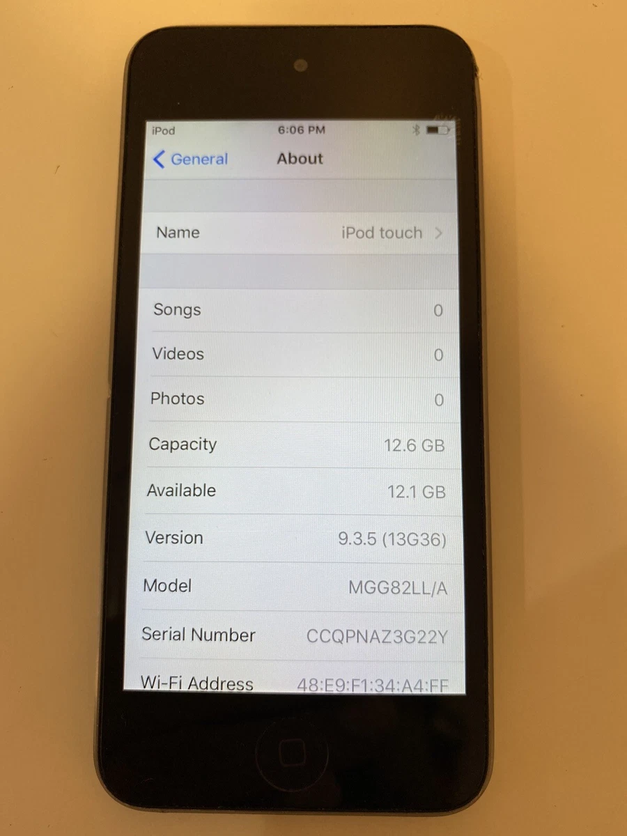 Ipod Touch 5g Space Grey