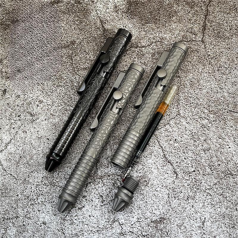 Titanium Bolt Action Pen Signature Writing Pocket Ballpoint EDC Office ...