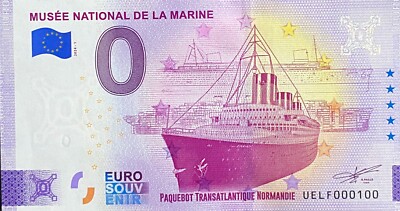 Ticket 0 Euro National Navy Museum "The Normandy" 2024 Various Number ...