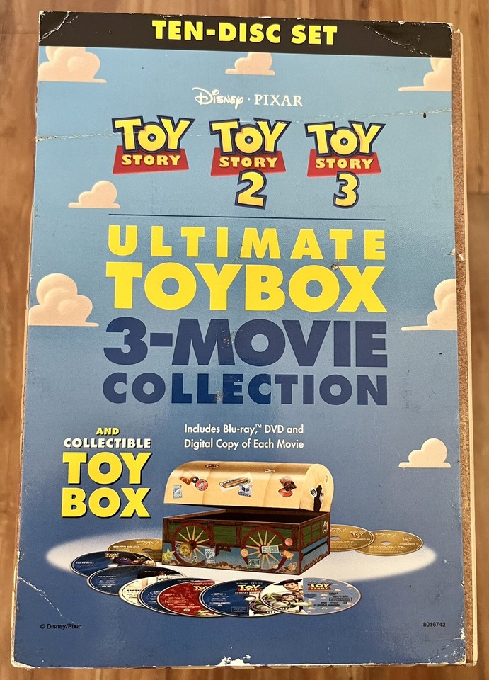 Toy Story Trilogy Toybox (Blu-Ray/DVD, 2010, 10-Disc Set, Digital Copy ...