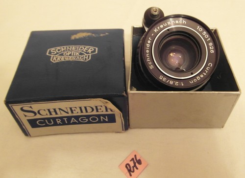 SCHNEIDER-KREUZNACH OBJEKTIV; CURTAGON 1:2.8 / 35mm- Exa-Exakta ...