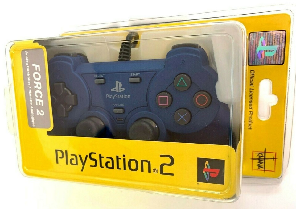 OFFICIAL Sony Katana Force 2 Controller for PlayStation 2 Black / Blue ...