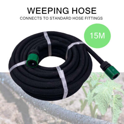 Weeping Weeper Hose 15m Garden Lawn Plant Drip Dripping Irrigation ...