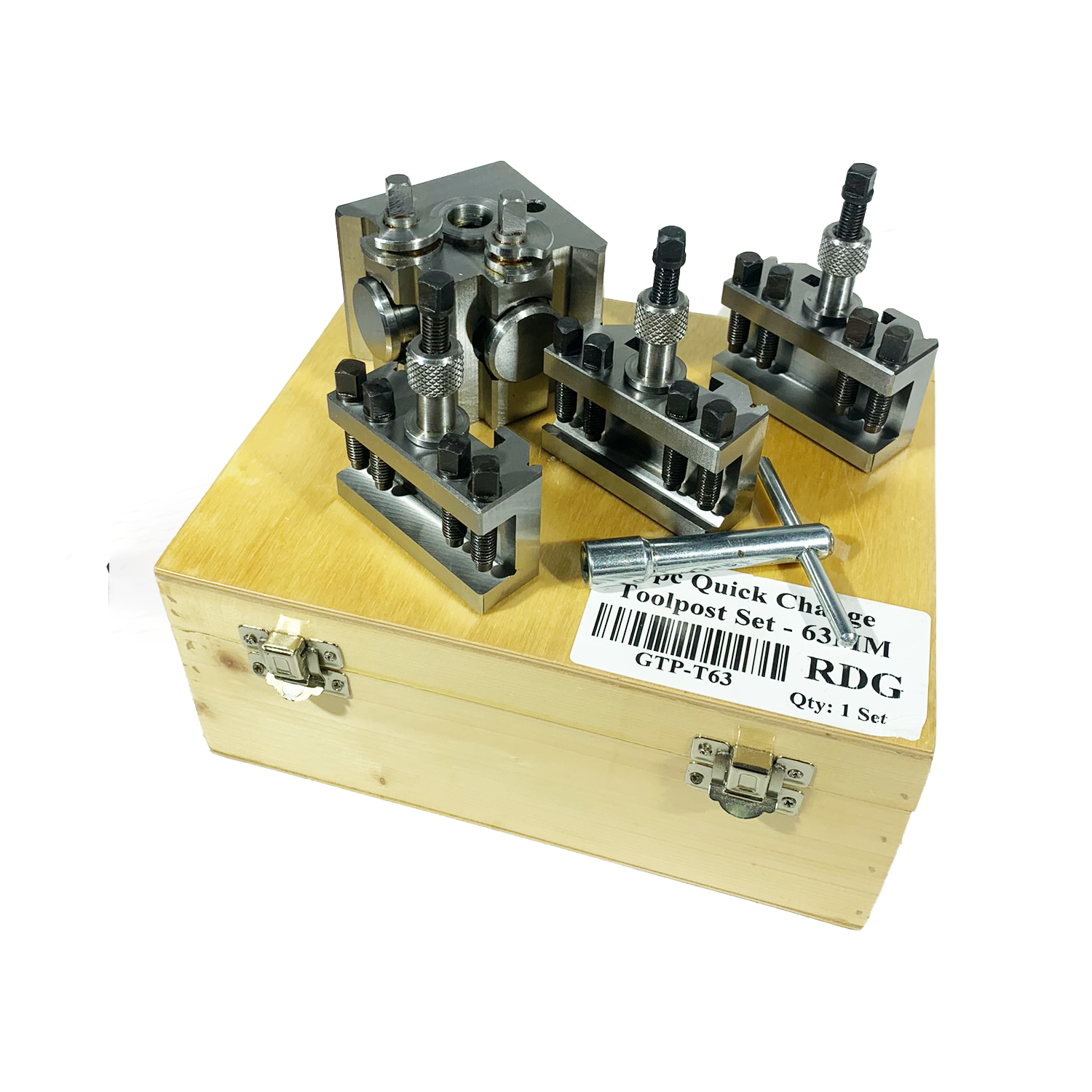 T63 QUICK CHANGE TOOLPOST SET WITH 3 HOLDERS FOR BANTAM / CHIPMASTER BY ...
