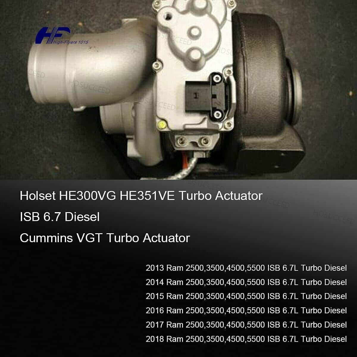 For 13-18 Ram 2500 3500 Cummins 6.7L Diesel HE300VG Turbo Actuator ...
