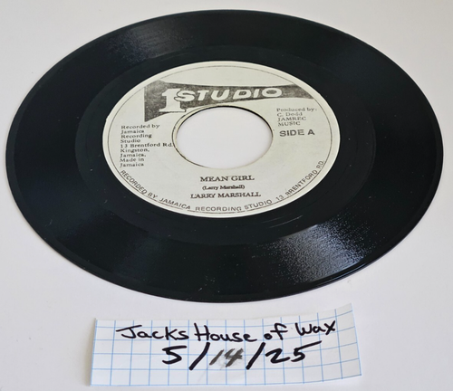 REGGAE REPRESS 7" 45 Larry Marshall Mean Girl VERSION STUDIO ONE VG+ ...