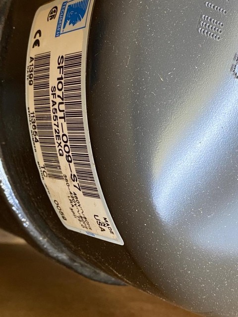 TECUMSEH SF107UT-009-S7 SCROLL COMPRESSOR SFA5572EXG SF107UT009S7 for ...