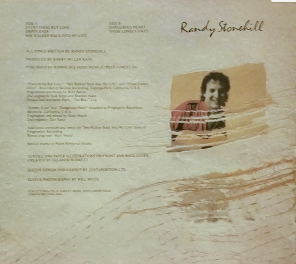 Randy Stonehill—Stonehill (1985) Street Tunes EP RARE UK Only Vinyl 5 ...