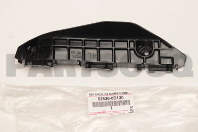 525360D130 Genuine Toyota RETAINER, FRONT BUMPER SIDE, LH 52536-0D130 ...