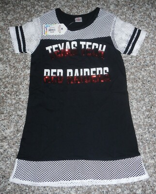 Texas Tech University TTU Red Raiders Girls Size SMALL 6-6X Sequin ...