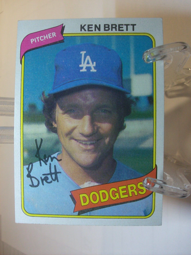 1980 Topps Baseball Card #521 - Ken Brett - Los Angeles Dodgers (95551 ...