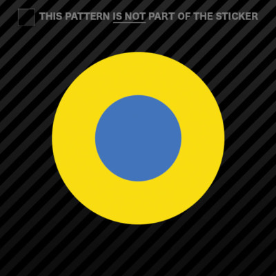 Ukrainian Air Force Roundel Sticker Self Adhesive Vinyl Ukraine UKR UA ...