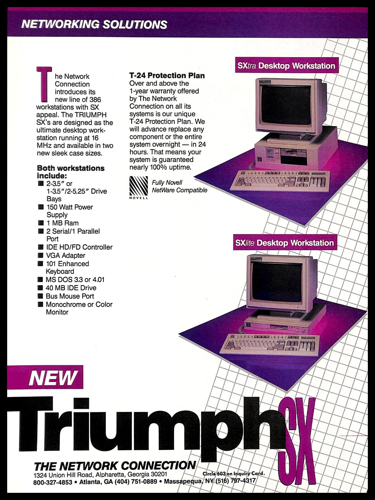 1991 Triumph SX Network Connection Desktop Workstation PRINT AD Retro ...