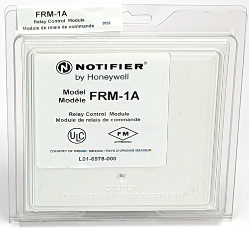 NOTIFIER MODEL FRM-1A RELAY CONTROL MODULE FIRE SAFETY ALARM SIGNAL ...