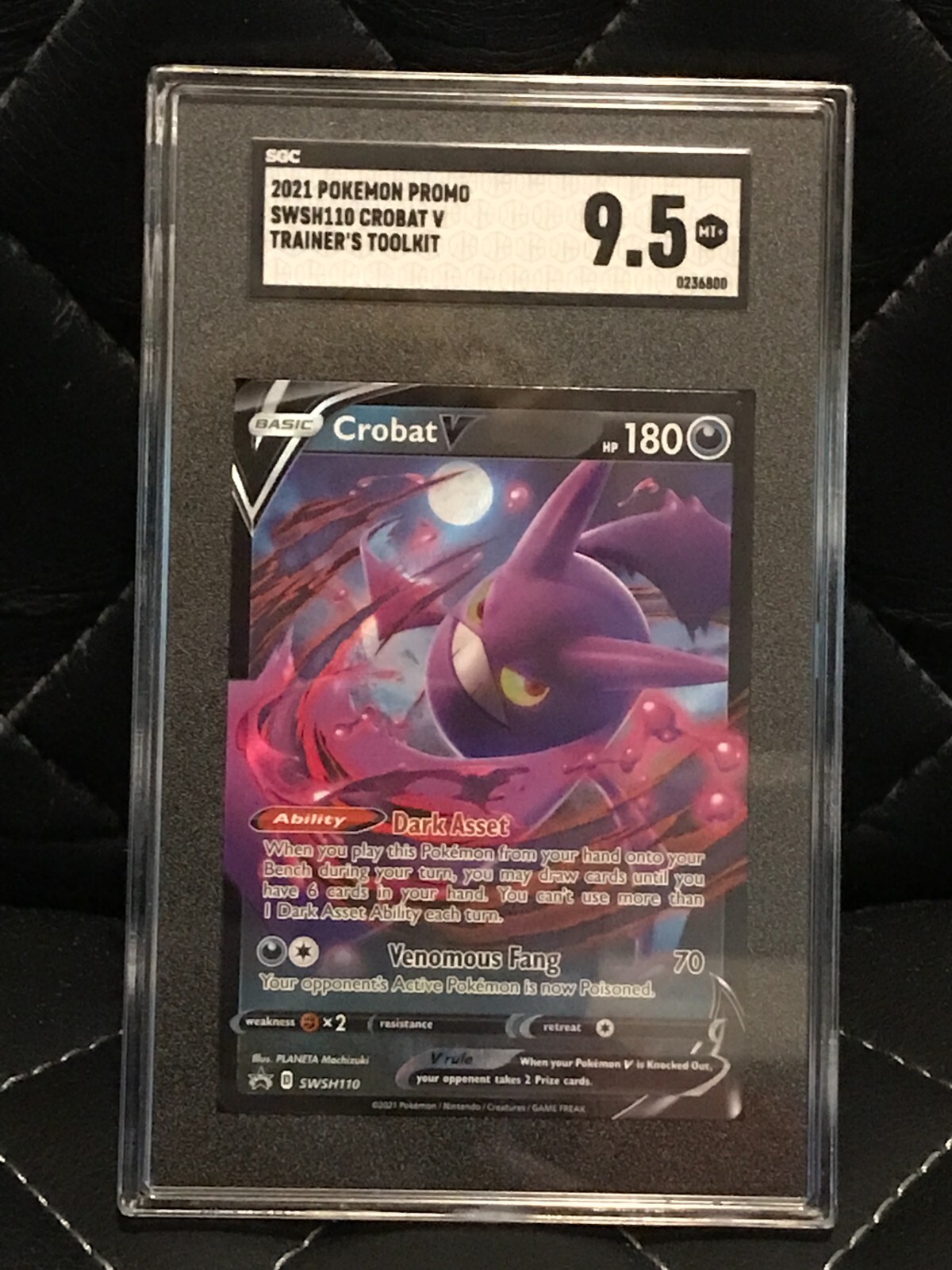 2021 Pokemon Trainers Toolkit Black Star Promo Crobat V Card SWSH110 ...