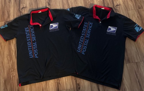 Vintage USPS Postal Worker Uniform Polo Black Shirt Lot Of 2 | eBay