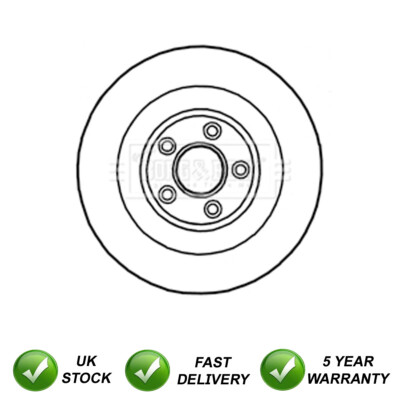 Brake Disc Rear SJR Fits Jaguar XF 2008-2015 XJ 2003- S-Type 2006-2008 ...
