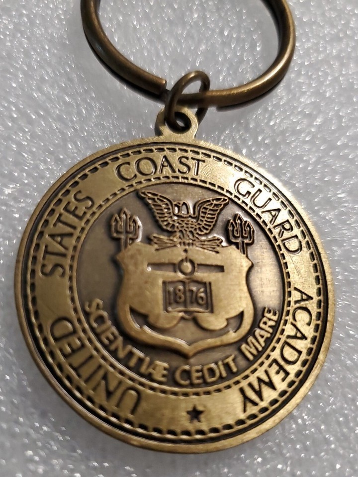 vtg US COAST GUARD KEY CHAIN United States Barque Eagle TALL SHOP htf ...