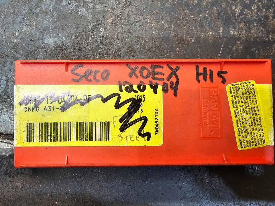 Qty 10 Seco XOEX 120404 XOEX120404 H15 Grade Carbide Inserts | eBay