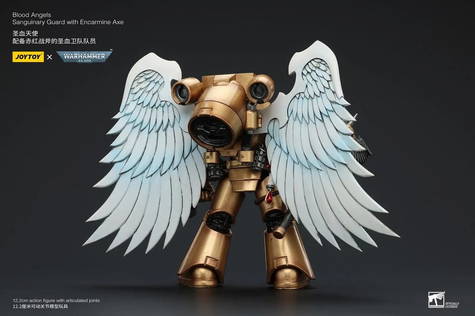 JOYTOY Warhammer 40k Blood Angels Sanguinary Guard Sword 1/18 Figure ...