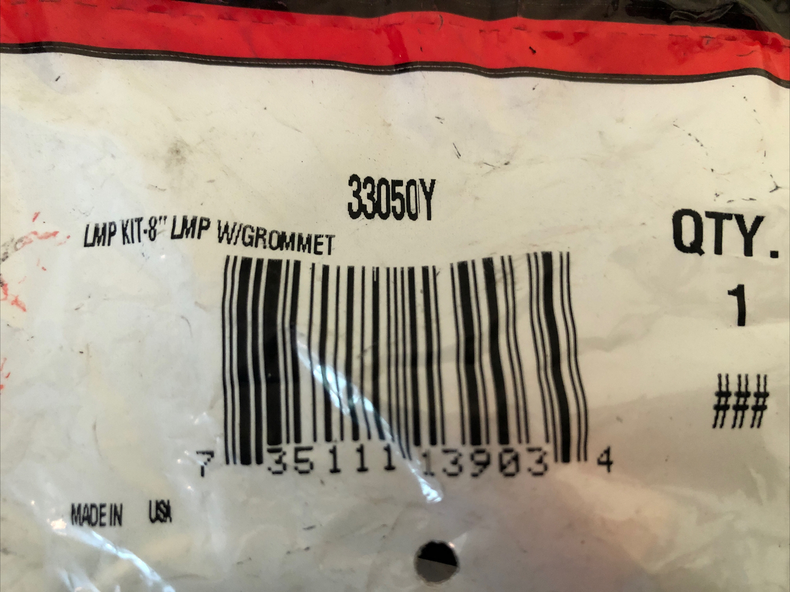 TRUCK-LITE 33050Y 33 SERIES LED AMBER LAMP KIT W/GROMMET 8 INCH 12V NEW ...