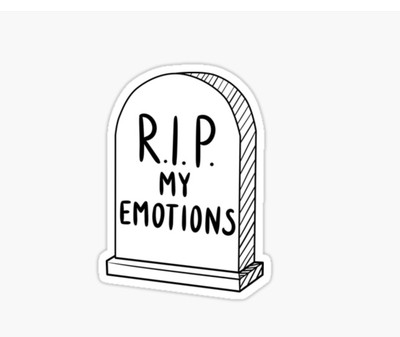 meIRL RIP my emotions hipster sad depressed Sticker decal car laptop ...