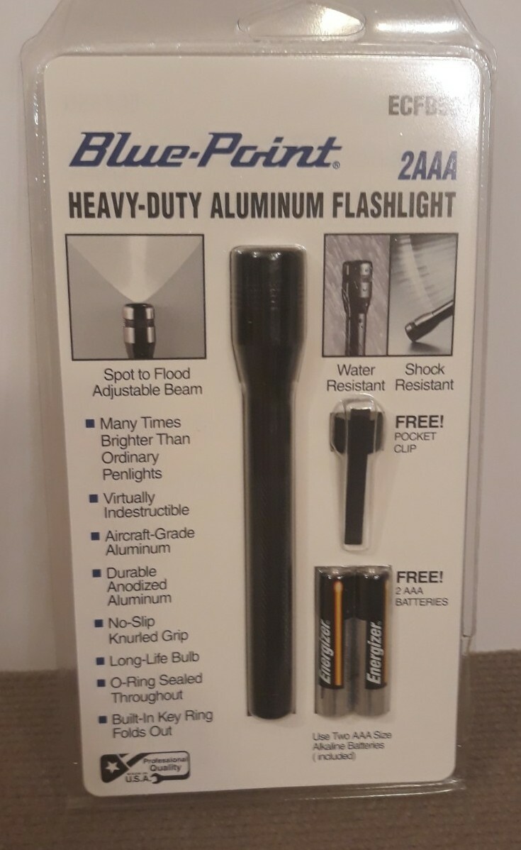 Blue Point Heavy-Duty Aluminum Flashlight Pen Light | eBay