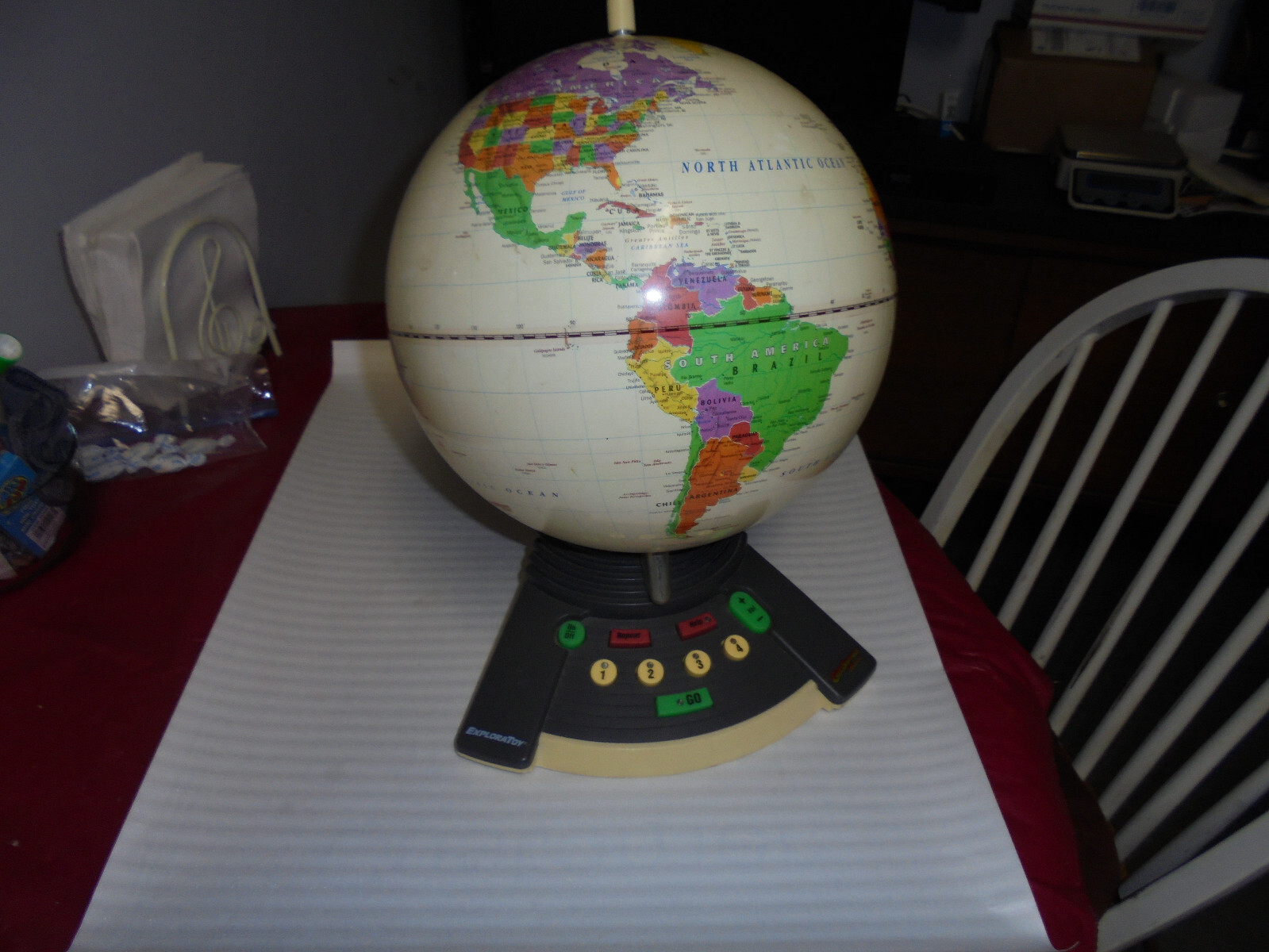 GeoSafari World ExploraToy Electronic Talking Globe Geography Game ...