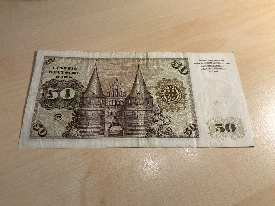 50 DM Schein von 1970 – Deutsche Mark – BRD Banknote – Sammlerstück ...