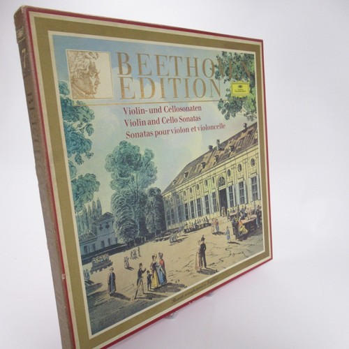 Beethoven Edition 1977 Violin and Cello Sonatas Vinyl Records 8 LP Box ...