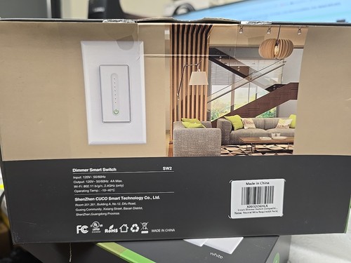 4 Pack Smart Home 2.4GHz WiFI Dimmer Light Switch-Alexa, Google Home ...