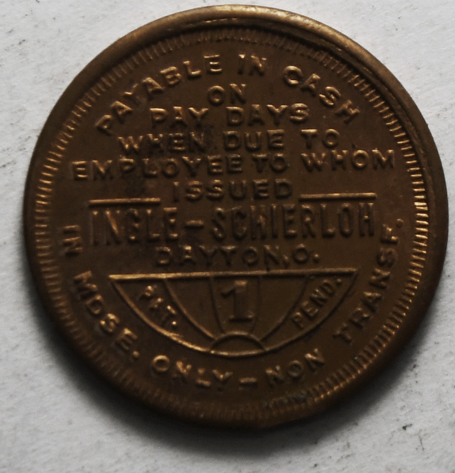 Belle Mead Coal Company Dayton Ohio Coal Scrip Token 18mm | eBay