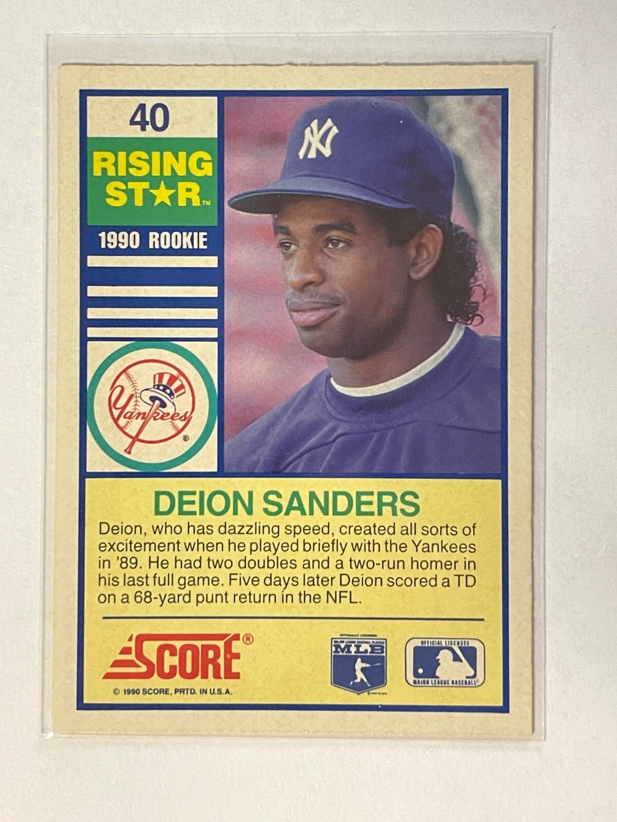 DEION SANDERS Baseball Cards ***You Pick*** Yankees/Braves/Reds Buy 2 ...