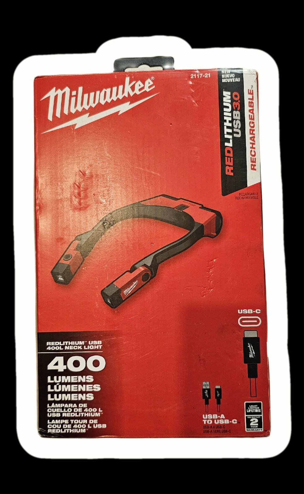 Milwaukee+2117-21+400lm+USB+Neck+Flashlight for sale online | eBay