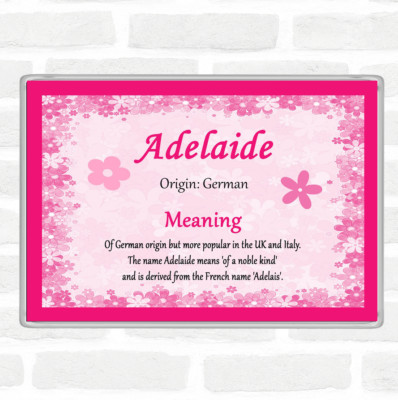 Adelaide Name Meaning Jumbo Fridge Magnet Pink | eBay UK