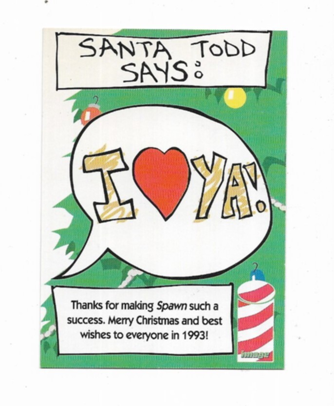 1992 Wizard Magazine Image Insert Promo Card ~McFarlane's Santa Todd | eBay