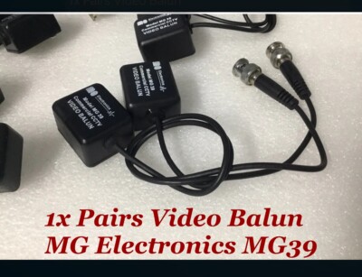 1x Pair MG Electronics MG39 Twisted Pair Video Balun Transceiver 12 ...