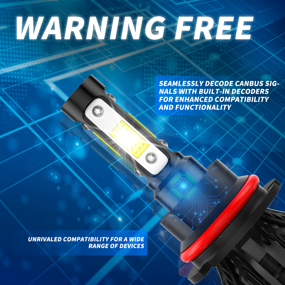 For Hummer H2 2003-2009 - 2X 9007 6000K Front LED Headlight Bulbs Hi/Lo ...