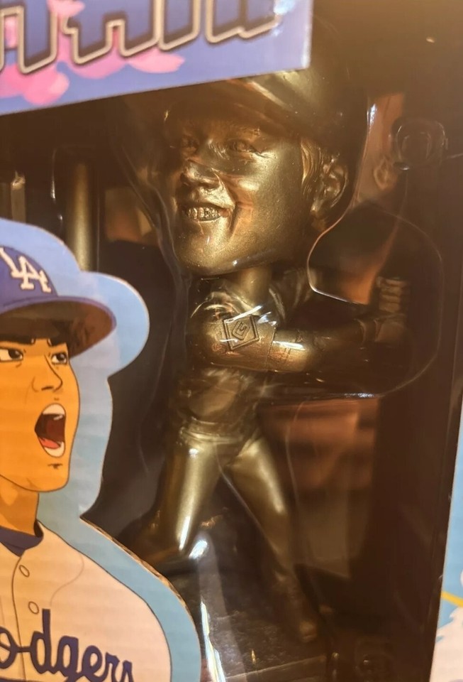 OCT 2024 GOLD Shohei Ohtani Bobblehead Los Angeles Dodgers Mint ...