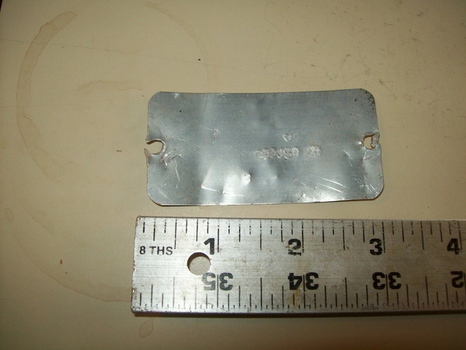 Howell Red Band Electric Motor Plate worn From 9" South Bend Metal ...