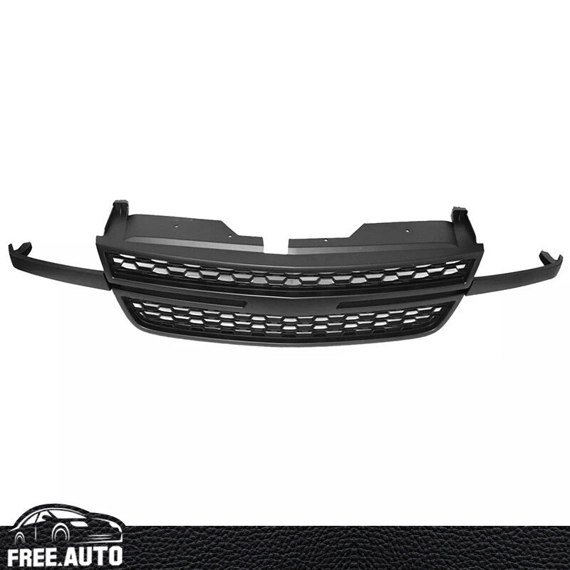 2003 Chevy Silverado Grill Matte Black SS Style Front Grille Assembly ...