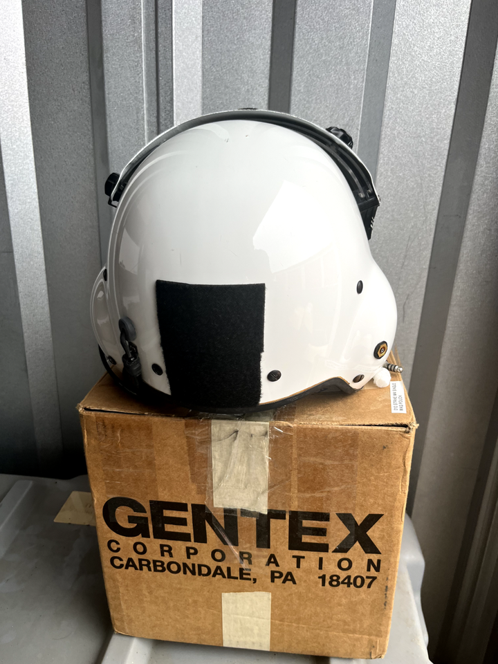 Gentex SPH-5 Helicopter Flight Helmet w/ Visor Earphones and Microphone ...