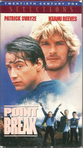 Point Break VHS 1991 Keanu Reeves Patrick Swayze Gary Busey Action ...