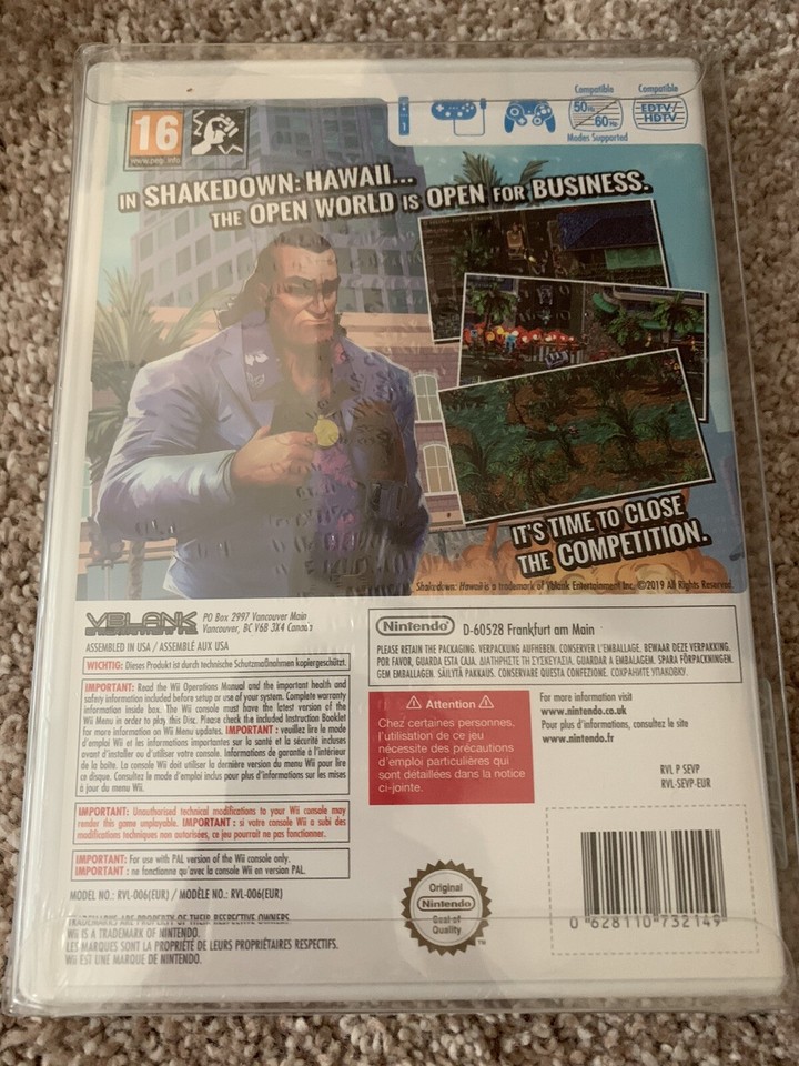 Shakedown Hawaii Nintendo Wii VBlank Games EU Version New Final Wii ...