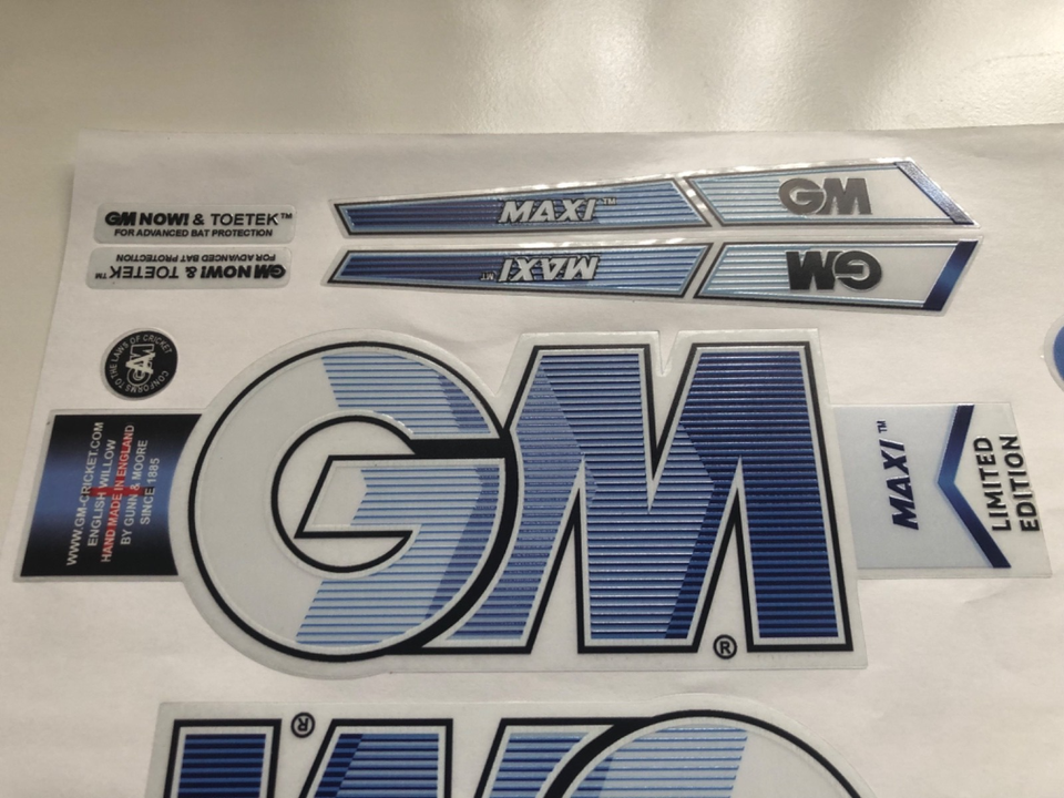 Cricket bat sticker set A grade quality 3D/EMBOSSED | eBay Australia