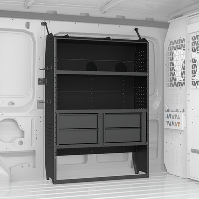 42''Wx60''Hx13''D Van Shelving With drawers for Ford Transit,Promaster ...